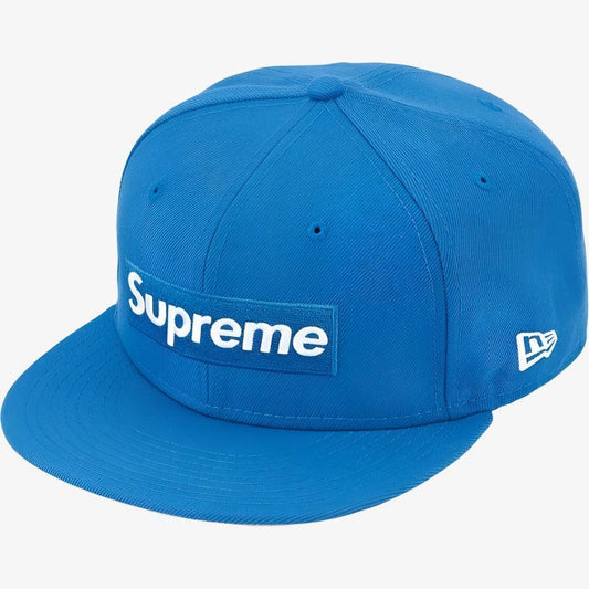 Supreme x New Era Fitted Hat 'Money Box Logo' Light Blue (FW22) – SOLE ...