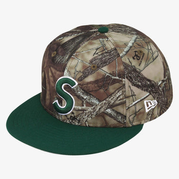 Supreme x New Era 'Reaper S Logo' Fitted Hat True Timber HTC Fall Camo ...